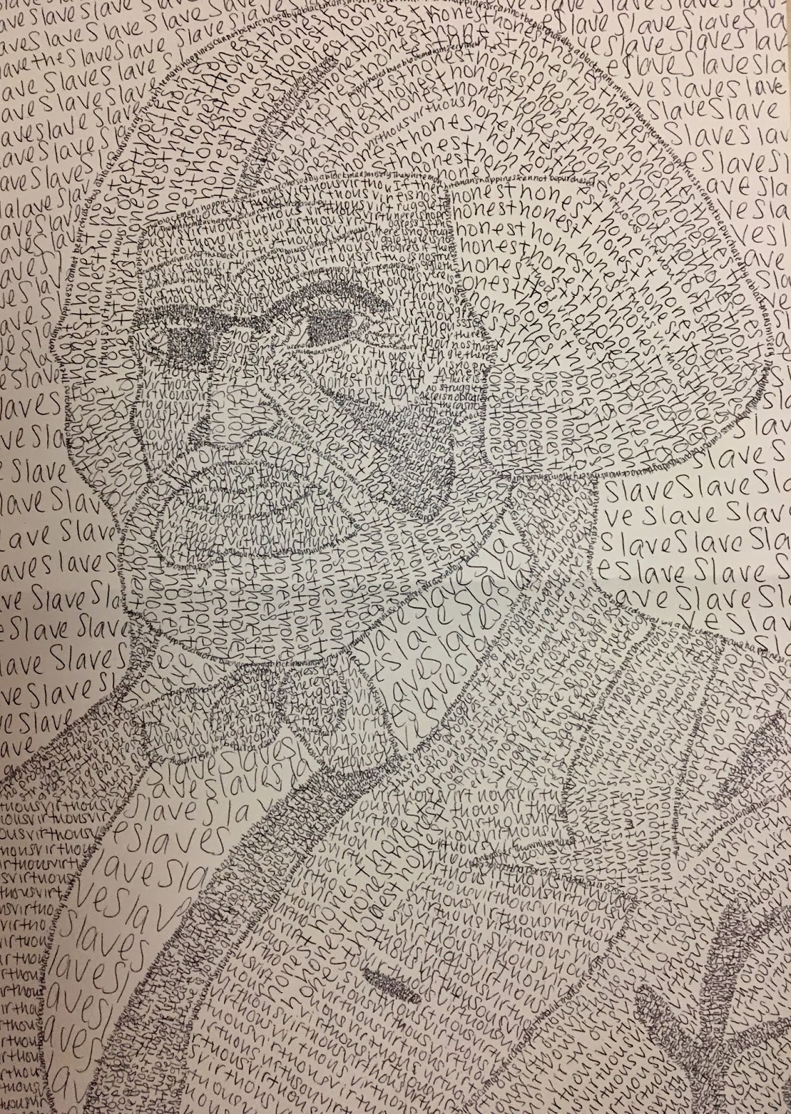 The Colorful Art Teacher: 7th Grade Scale Micrography Portraits for ...