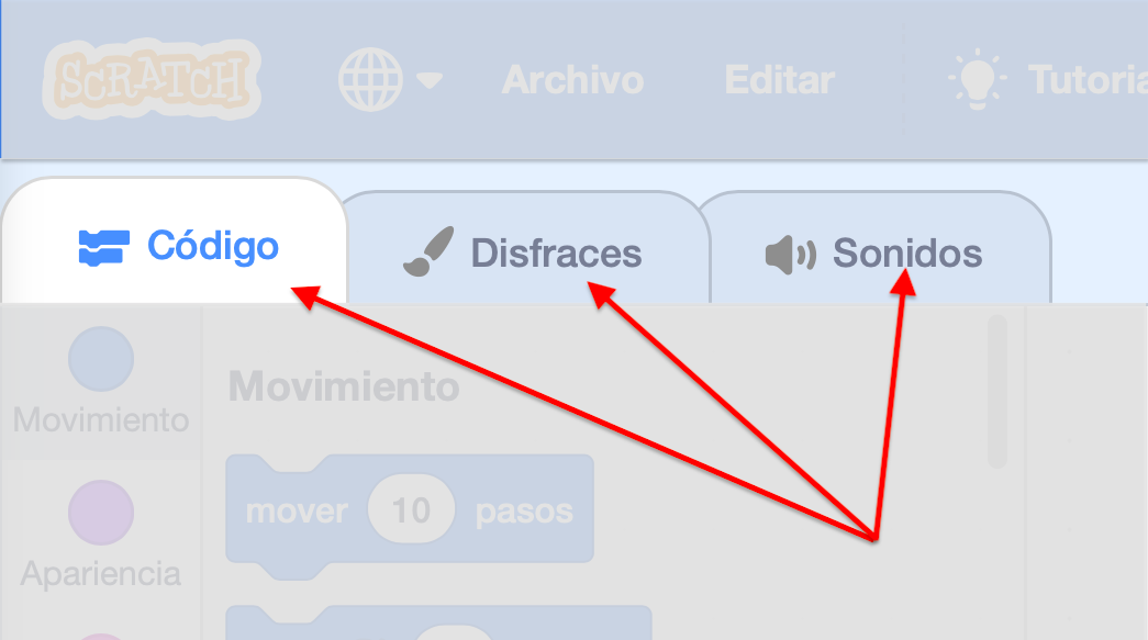 Scratch en Primaria: La interfaz de Scratch I