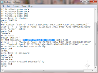 Cara Membuat Folder Lock dengan Notepad - Article Script