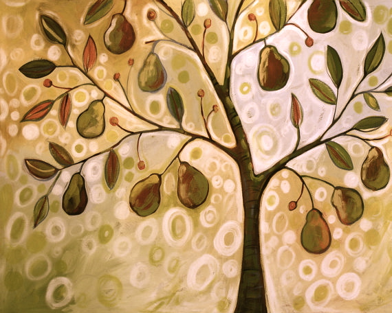 A Year of Being Here: Freya Manfred: "Green Pear Tree in September"