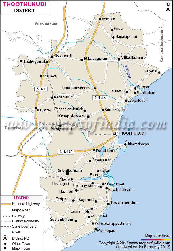 Thoothukudi District Information, Boundaries and History from Shankar ...