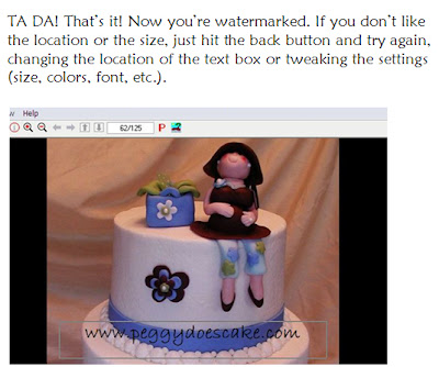 Peggy Does Cake.: Cake Tutorial: Watermark Your Cake Photos with ...