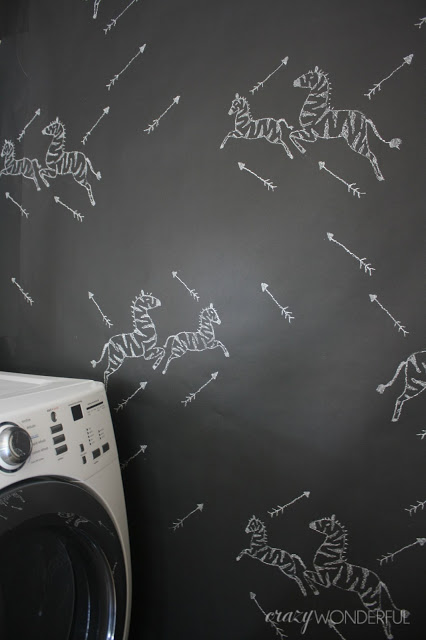 DIY temporary wallpaper - Crazy Wonderful