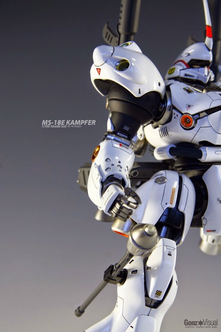 MG 1/100 Kampfer "Red and White" - Painted Build - Gundam Kits ...