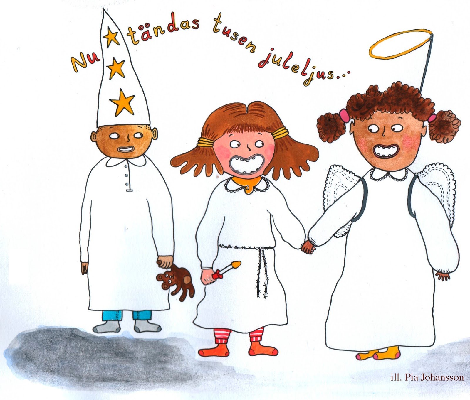 Pia Johansson, Illustration: Luciaungar / Santa Lucia kids