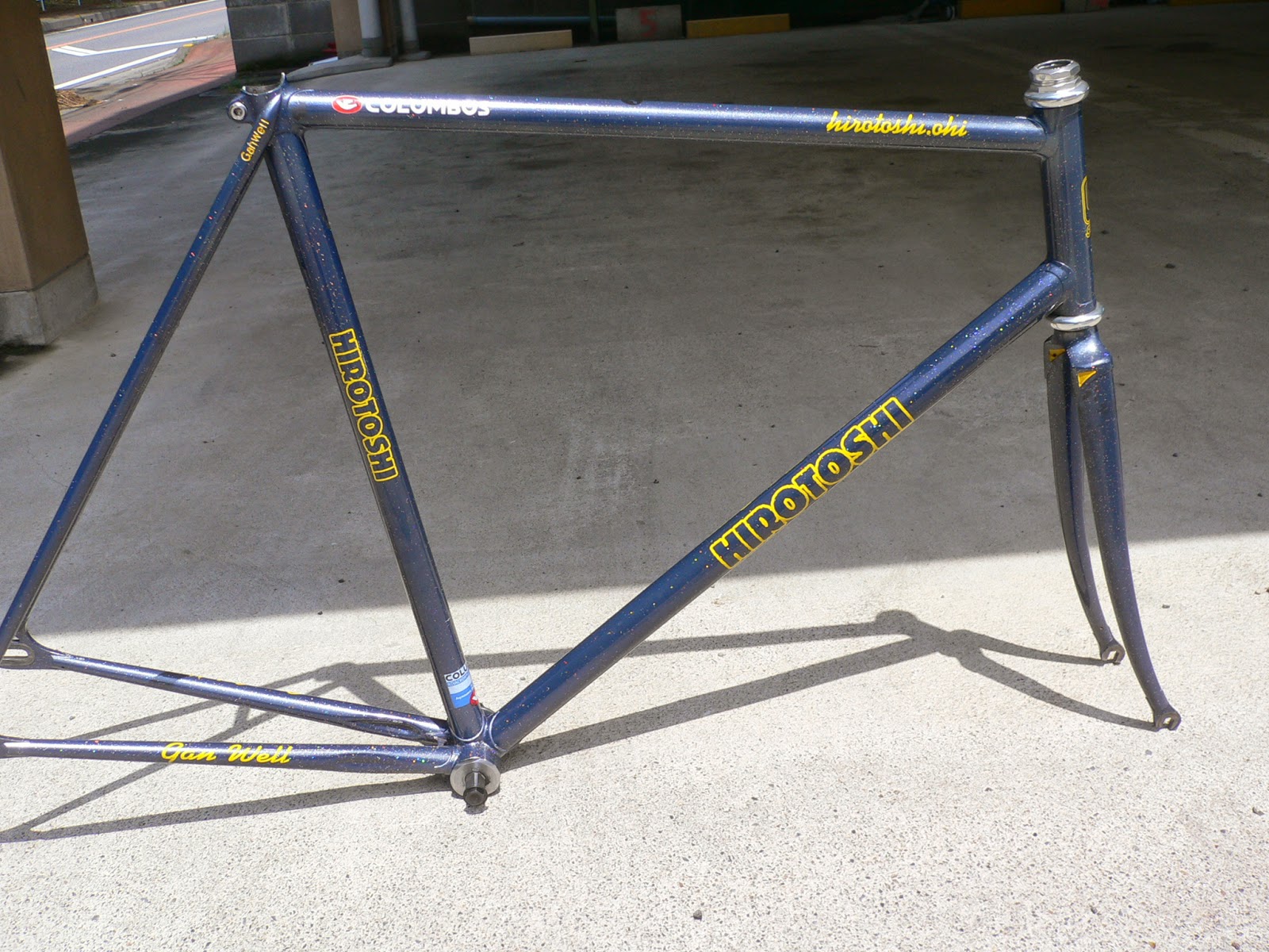 njs keirin track bike &frame for sell: GANWELL njs keirin frame set