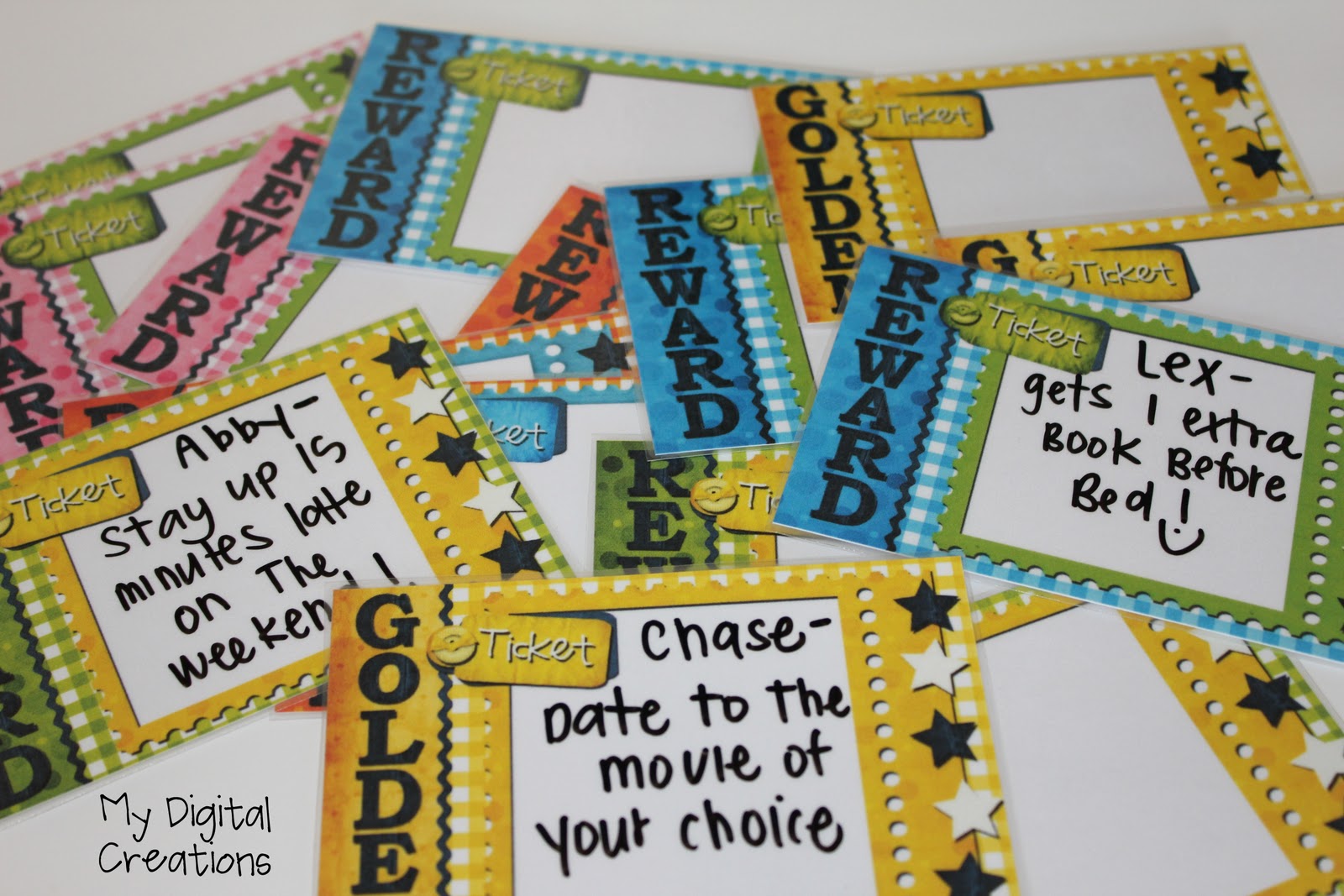 My Digital Creations: The Golden Ticket Reward System - NEW RELEASE