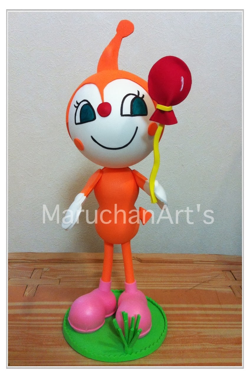 Maruchan Arte em E.V.A.: Anpanman, Baikinman e Dokinchan bonecos para ...