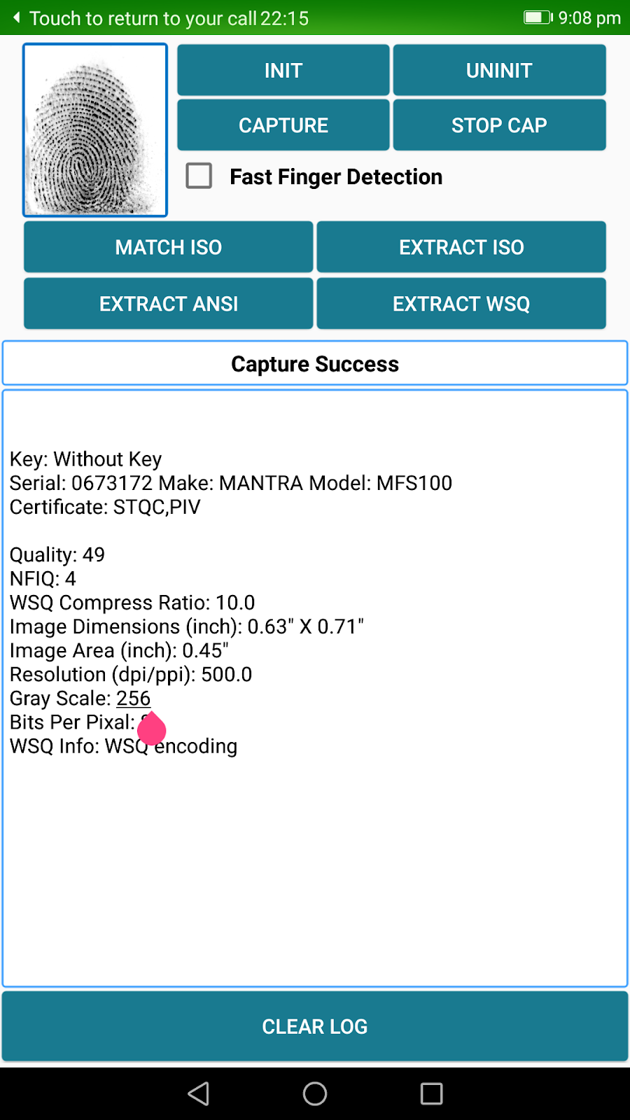 Android Tutorials: Mantra (MFS 100) Biometric Android Example