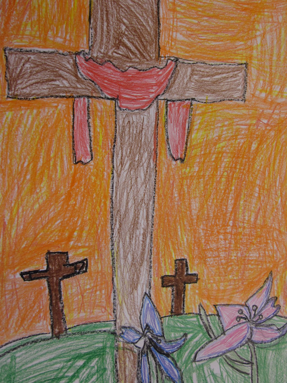 The Art Teacher's Closet: In the Art Room - Easter Crosses