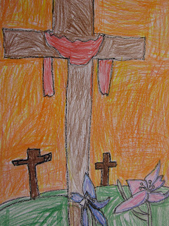 The Art Teacher's Closet: In the Art Room - Easter Crosses