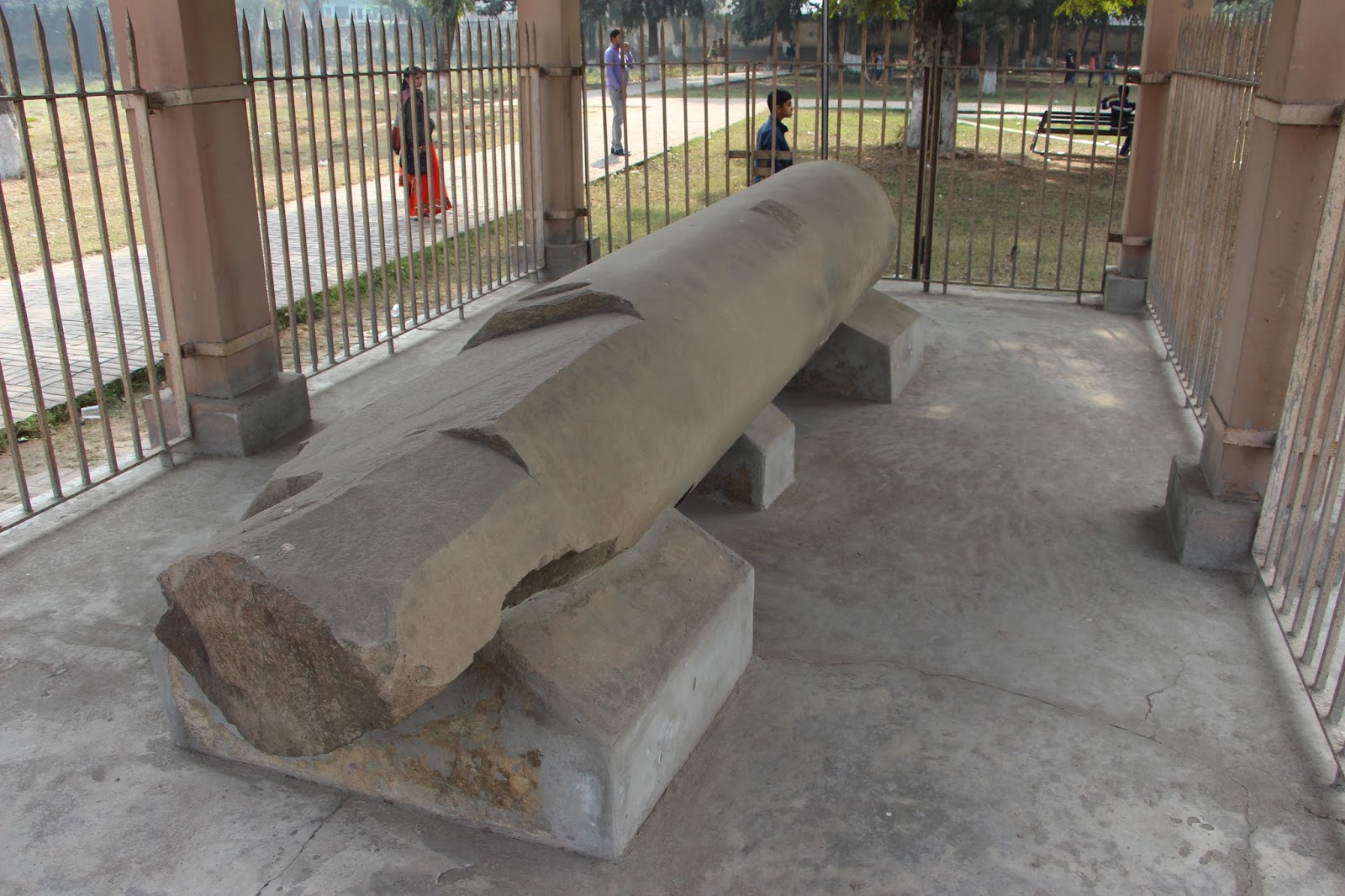 Ruins of Patliputra , Khumrar , Patna . Bihar