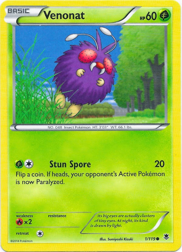 Venonat -- Phantom Forces Pokemon Card Review | PrimetimePokemon's Blog