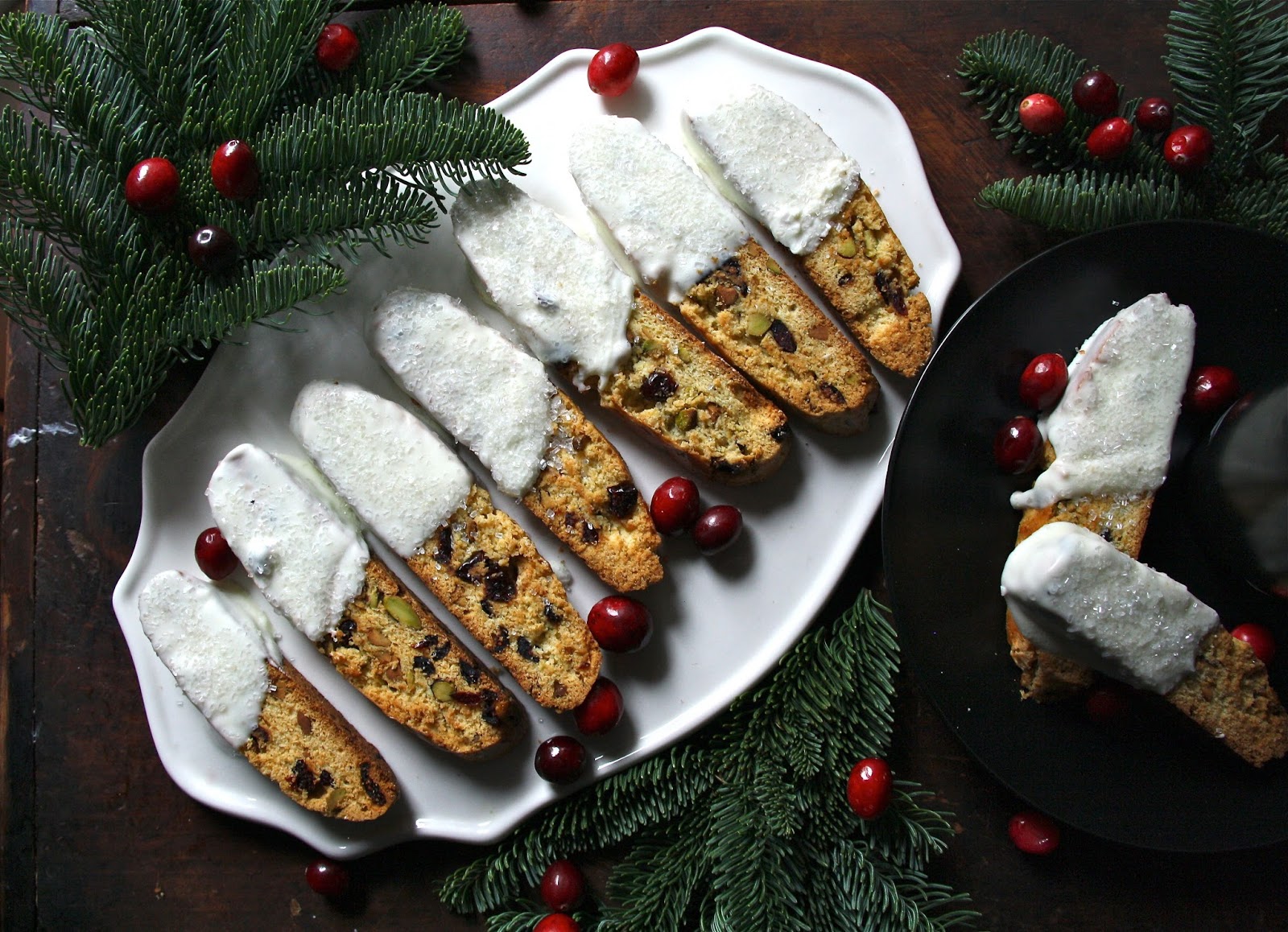 salted sugared spiced™: White Chocolate Dipped Cranberry and Pistachio ...