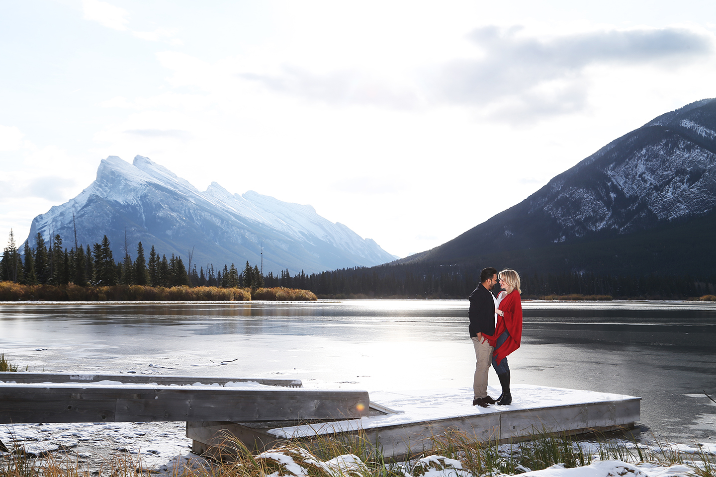 Alpine Peak Photography: Banff Engagement Photographer - Fall Portraits