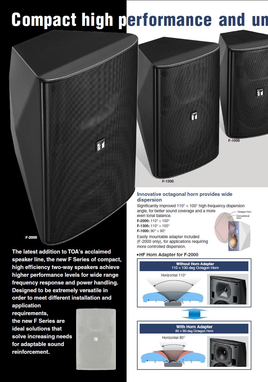 JUAL TOA: Brosure ZS-F1000/1300/2000 series