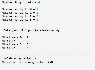 Program Array Dimensi satu Pada Java | Mr.Dark Wizard