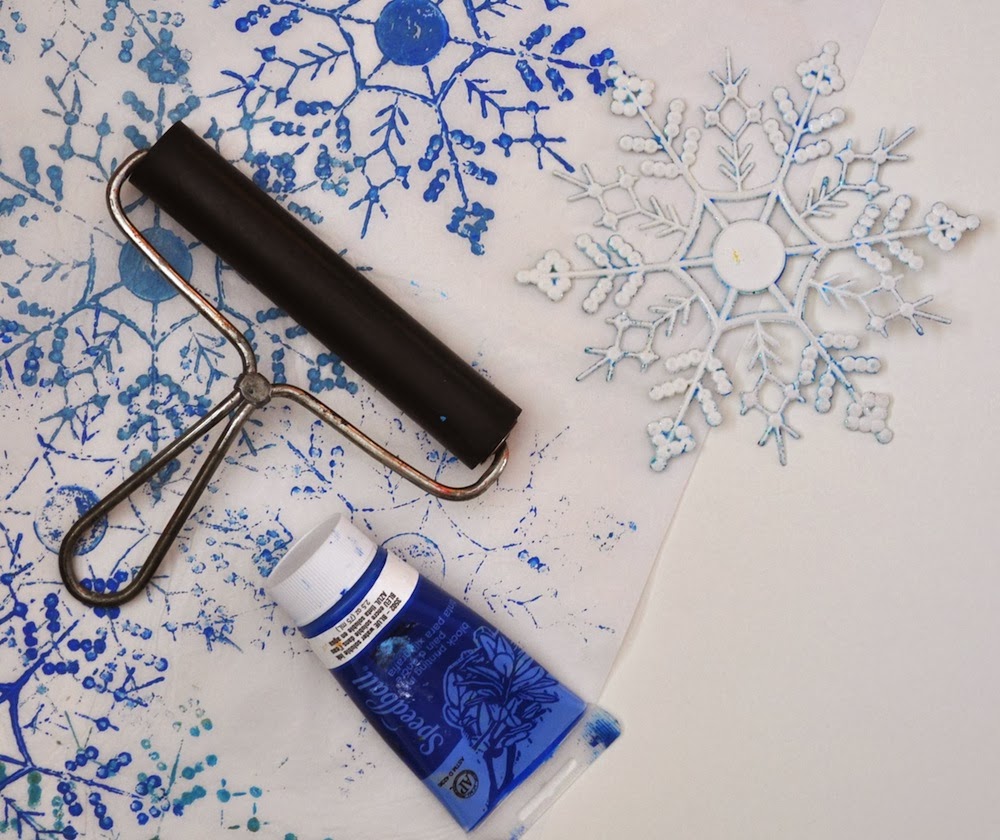 Art with Kids: Printing Snowflakes