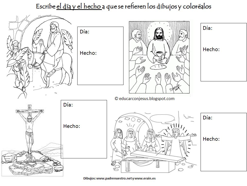 Educar con Jesús: Semana Santa. ¿Qué ocurrió?