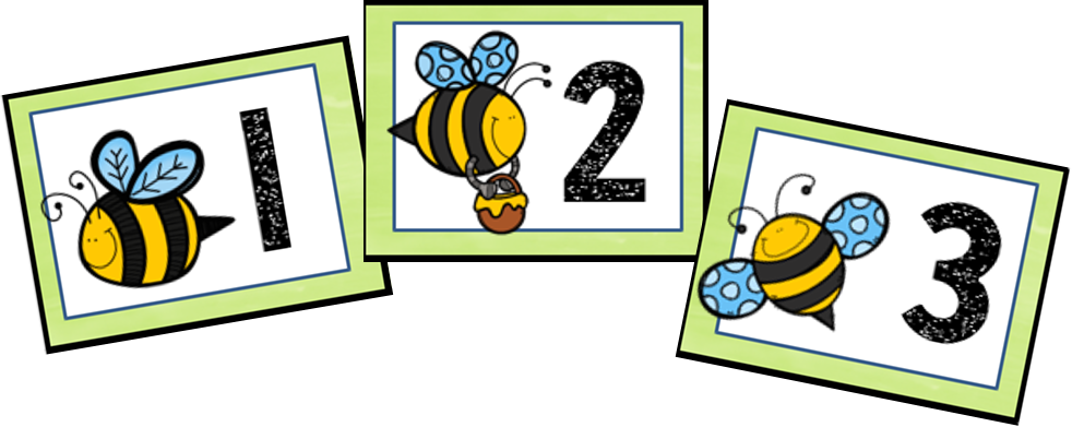 A special kind of class: Bee Calendar Numbers Freebie