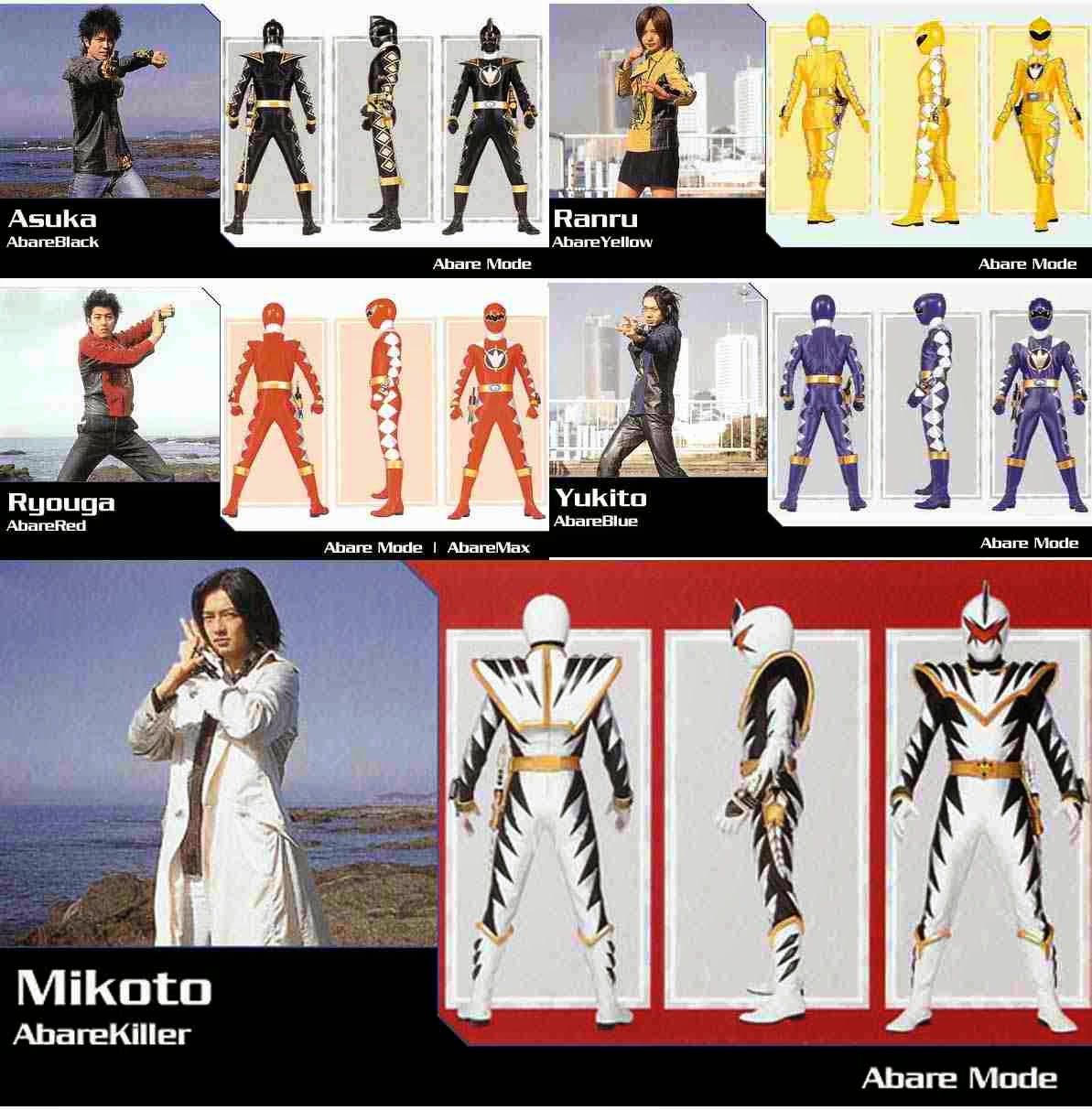 Mundo dos Otakus: Power Rangers: Dino Thunder: Bakuryuu Sentai Abaranger