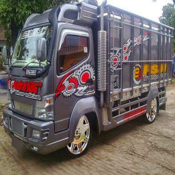 Modifikasi mobil truck mitsubishi canter 125 hd gaul terbaru