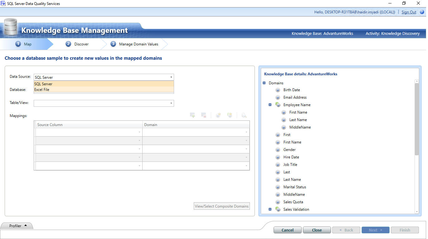 HDR SPOT: Tutorial DQS SQL Server (Data Cleansing & Data Matching)