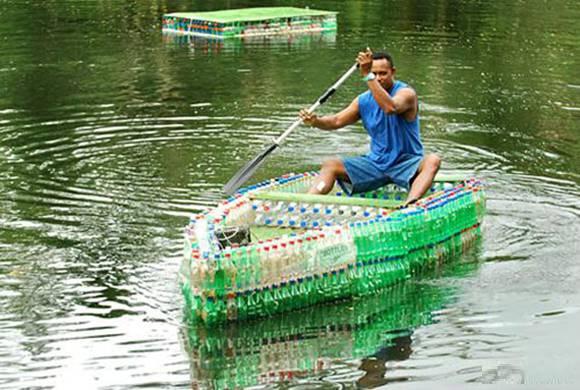 A Boat Made of Bottles ~ amazingworld