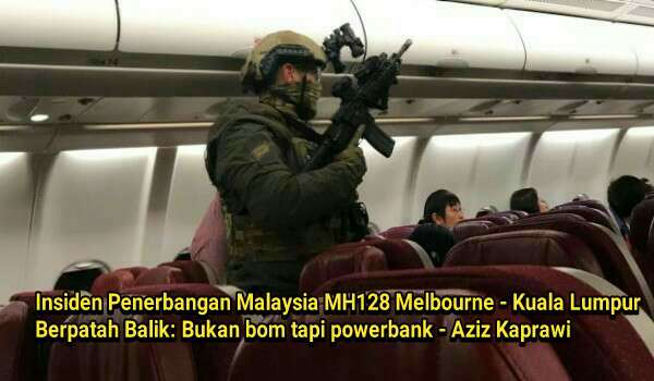 Insiden Penerbangan Malaysia MH128 Melbourne - Kuala Lumpur Berpatah ...