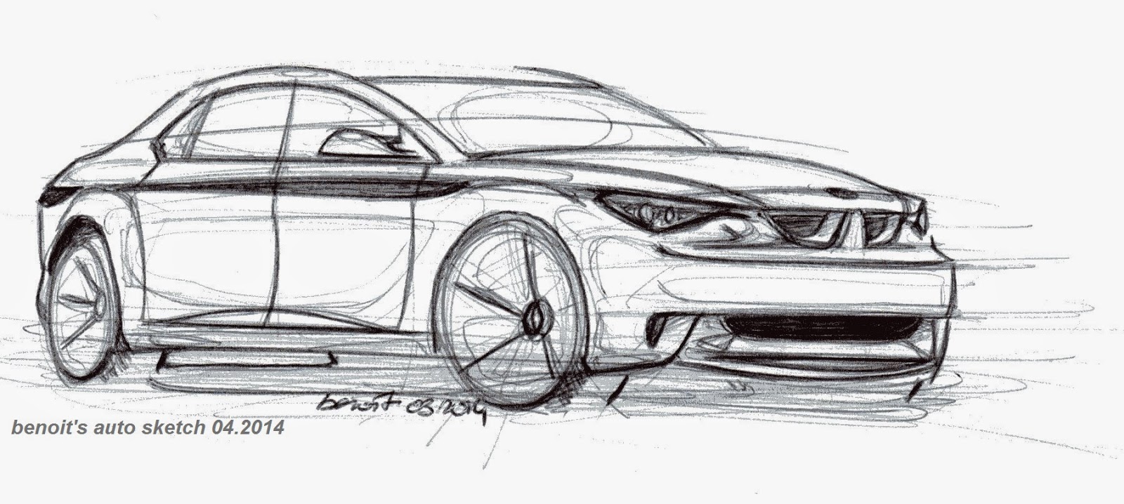 benoît's auto sketch: avril 2014