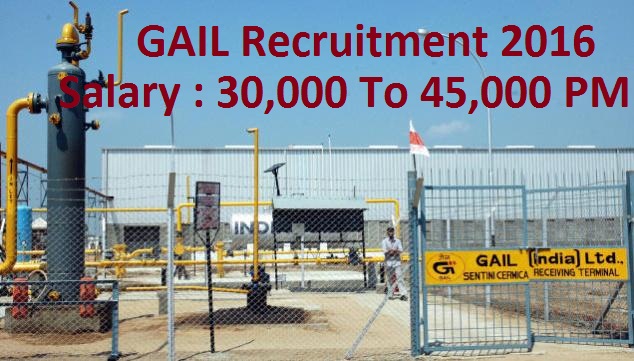 Gas Authority of India Limited (GAIL) Recruitment 2016 ~ Freshers Jobs