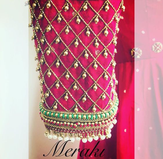 Latest Checks Blouse Designs of the Year