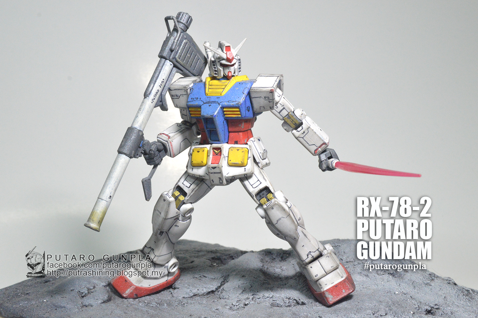HGUC 1/144 RX-78-2 GUNDAM Custom Paint by Putra Shining