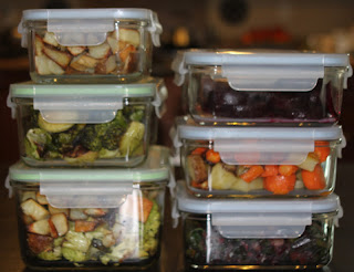 cooking out of the box: roasting and sautéing enough veggies for a week