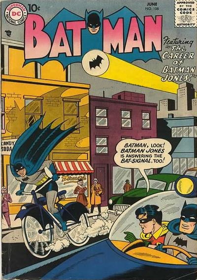hub 'n ride: 1950's Batman Comic cover