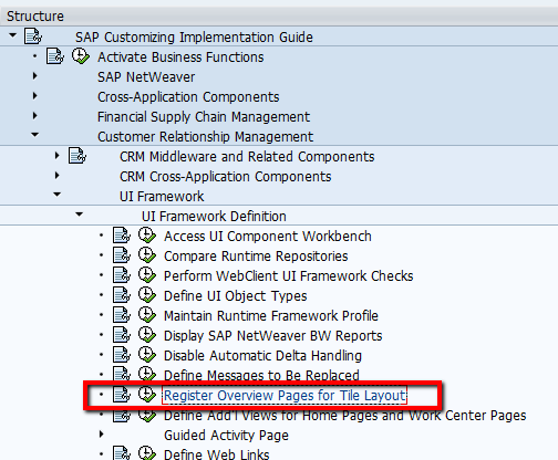 Overview pages in Tile Layout – Acorel