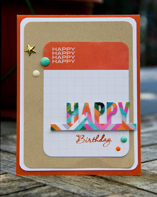 Dictionary's Creative Space: MFT - Happy card