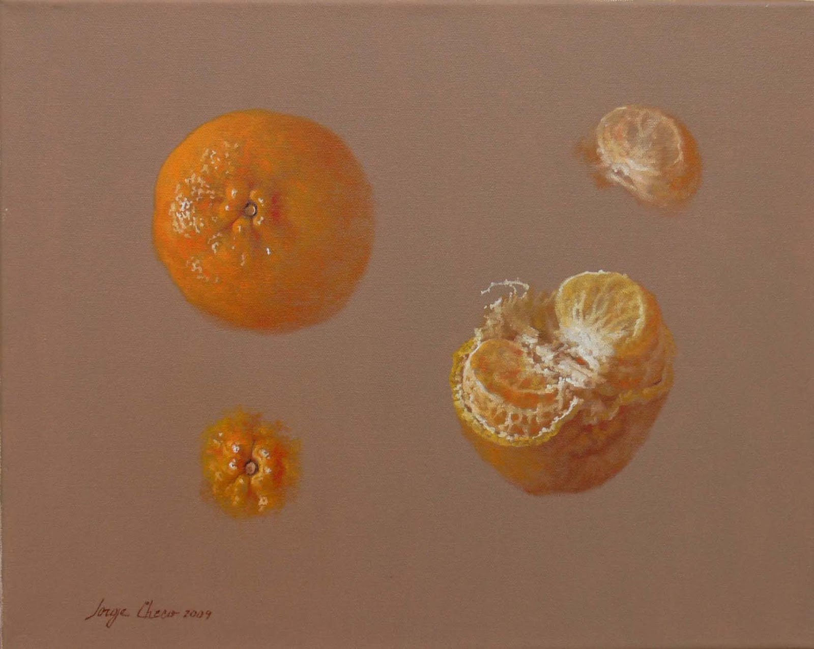 jorge checo: Estudios de mandarinas