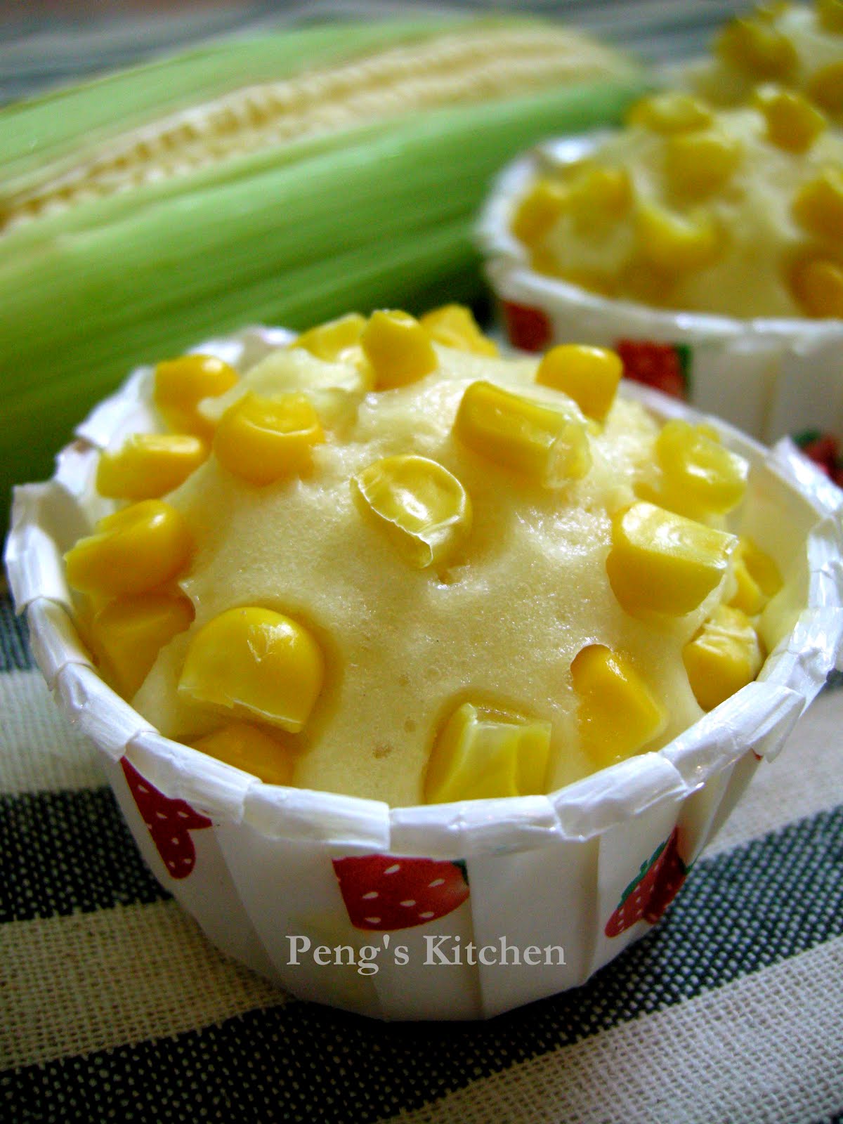 Peng's Kitchen: Steamed Sweet Corn Mushi Pan