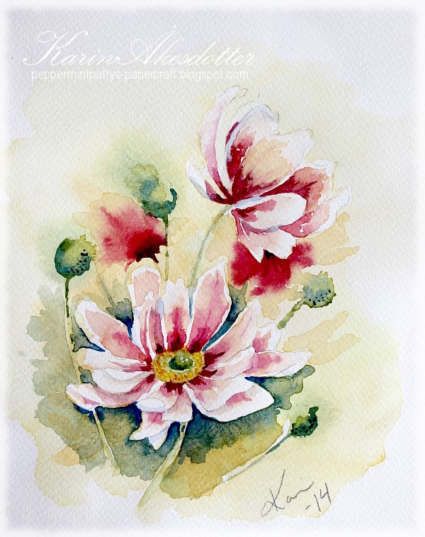 Peppermint Patty's Papercraft: Sunday Watercolors; Flowers