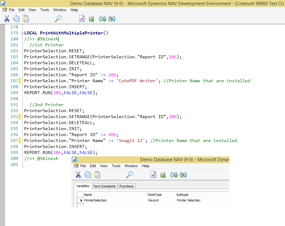 Microsoft Dynamics NAV By Binesh & Shilpa: Print Report With Multiple ...