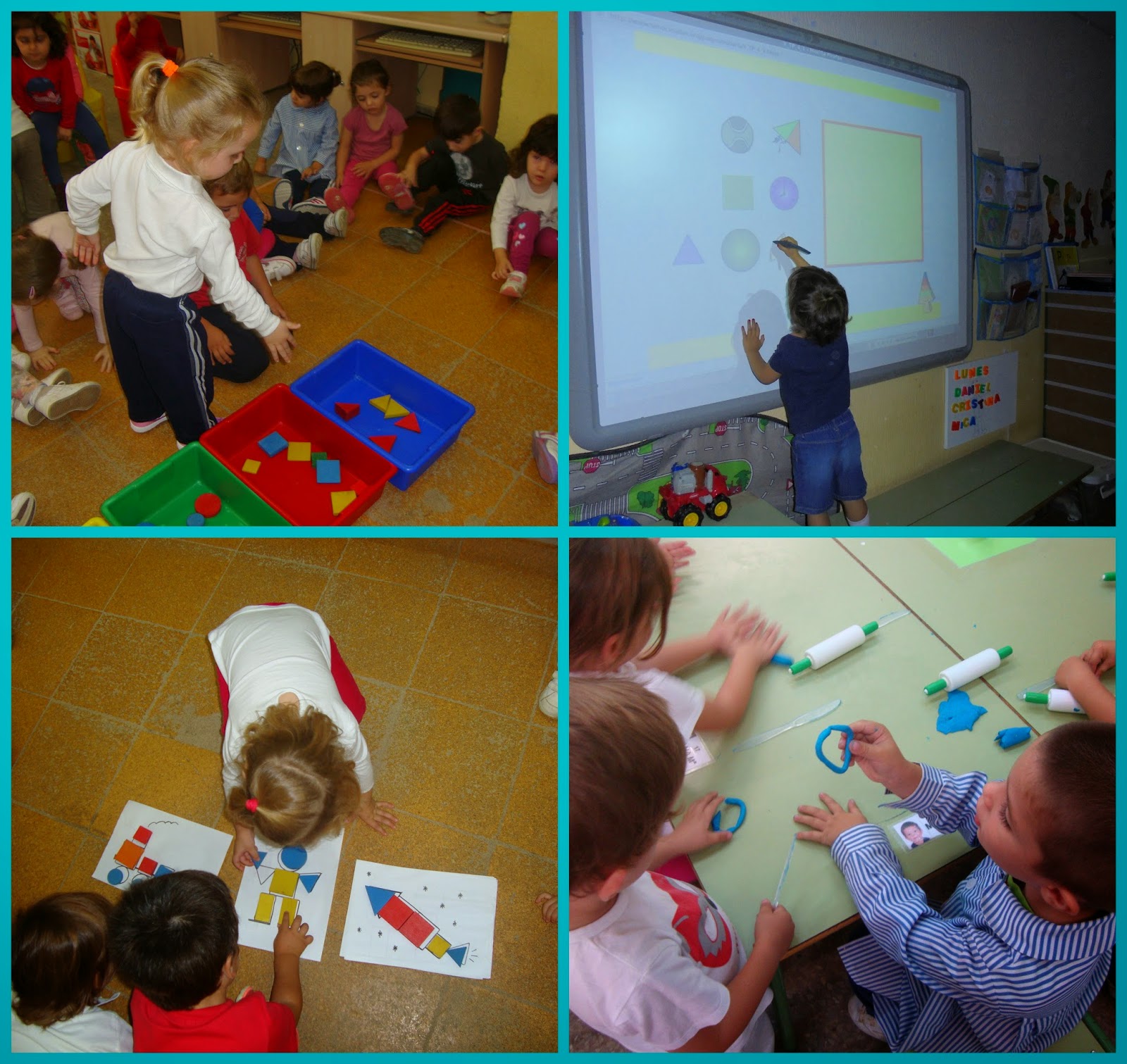 DEBAJO DEL ARCO IRIS: TRABAJANDO CON LAS FIGURAS GEOMÉTRICAS