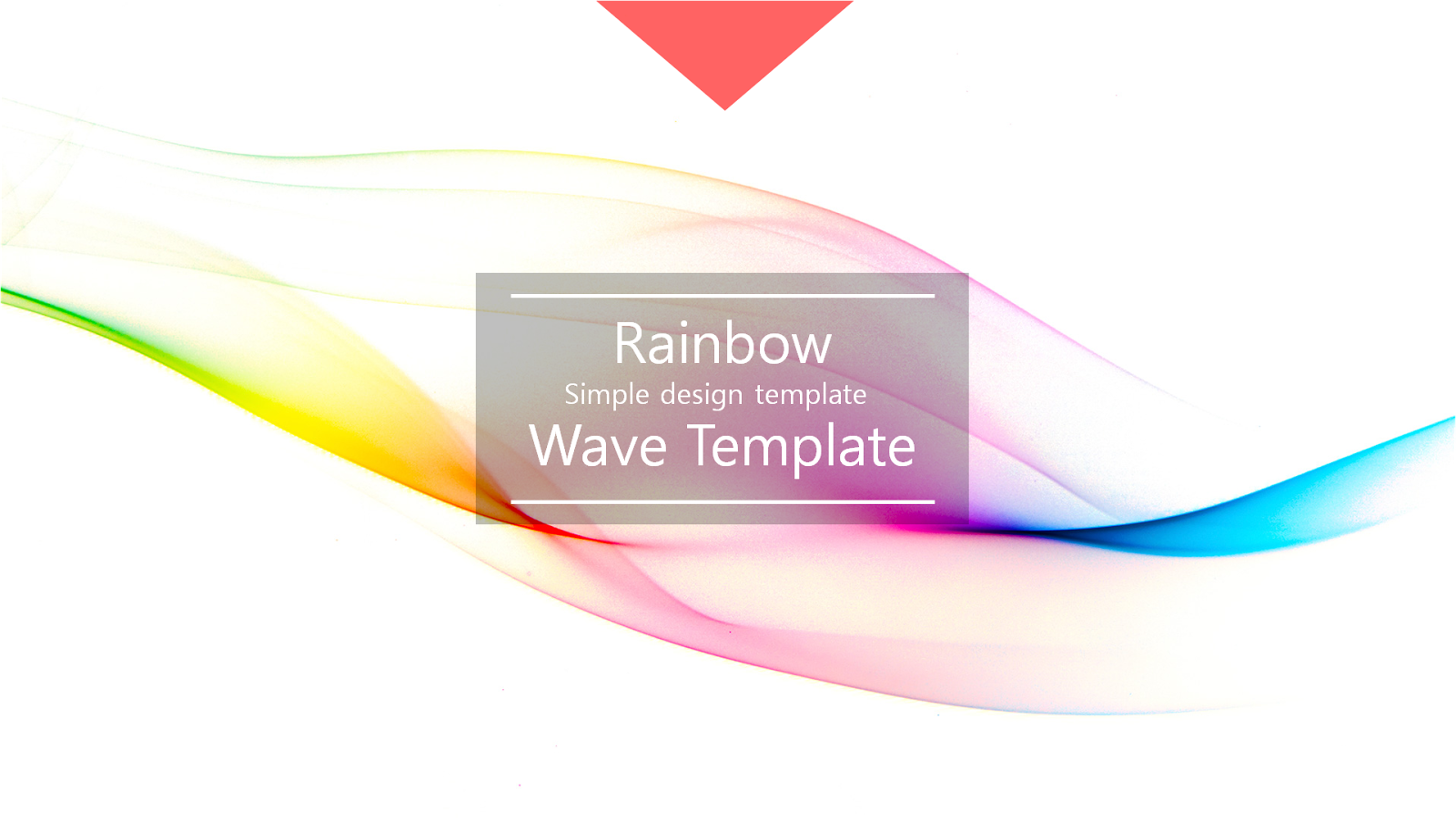 [PPT] Rainbow Wave Template