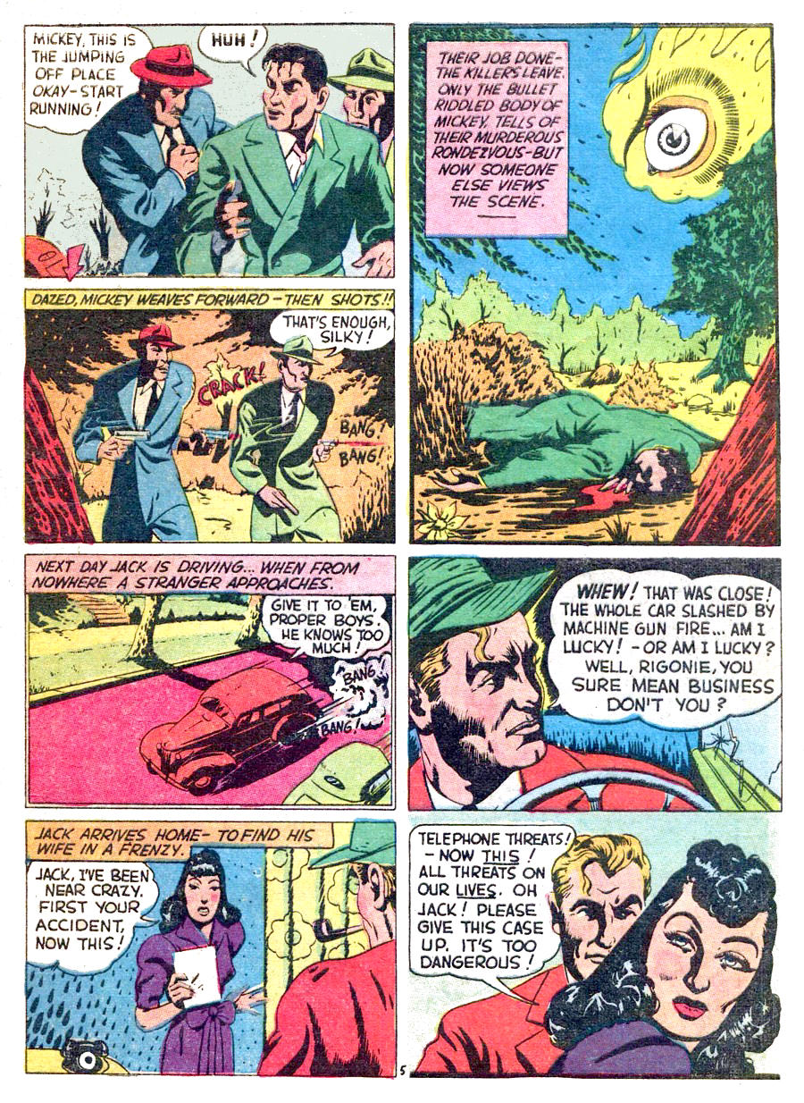 Pappy's Golden Age Comics Blogzine: Number 2198: The Eye Sees...and speaks!