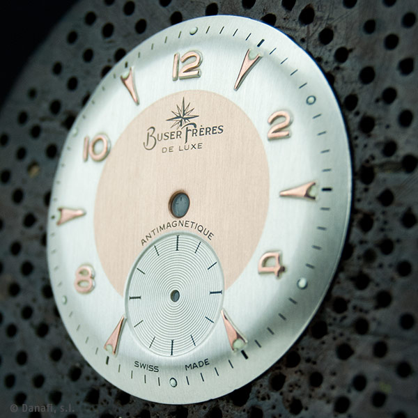 Watch repair and restoration: Buser Freres watch dial restoration