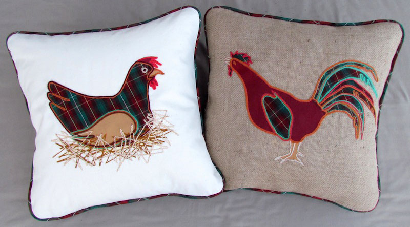 Sewing Louise MacAdam: Appliquéd Farm Animal Cushions