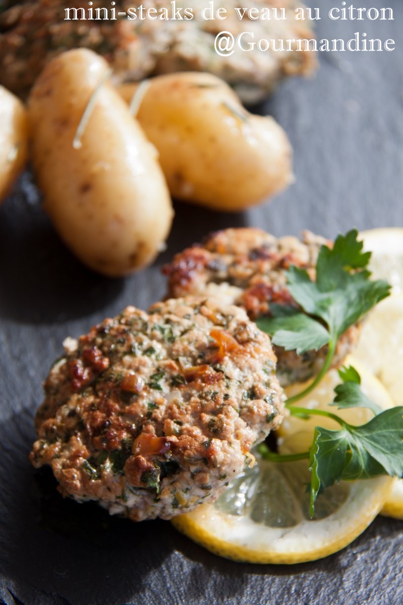 Gourmandine: mini-steaks de veau au citron