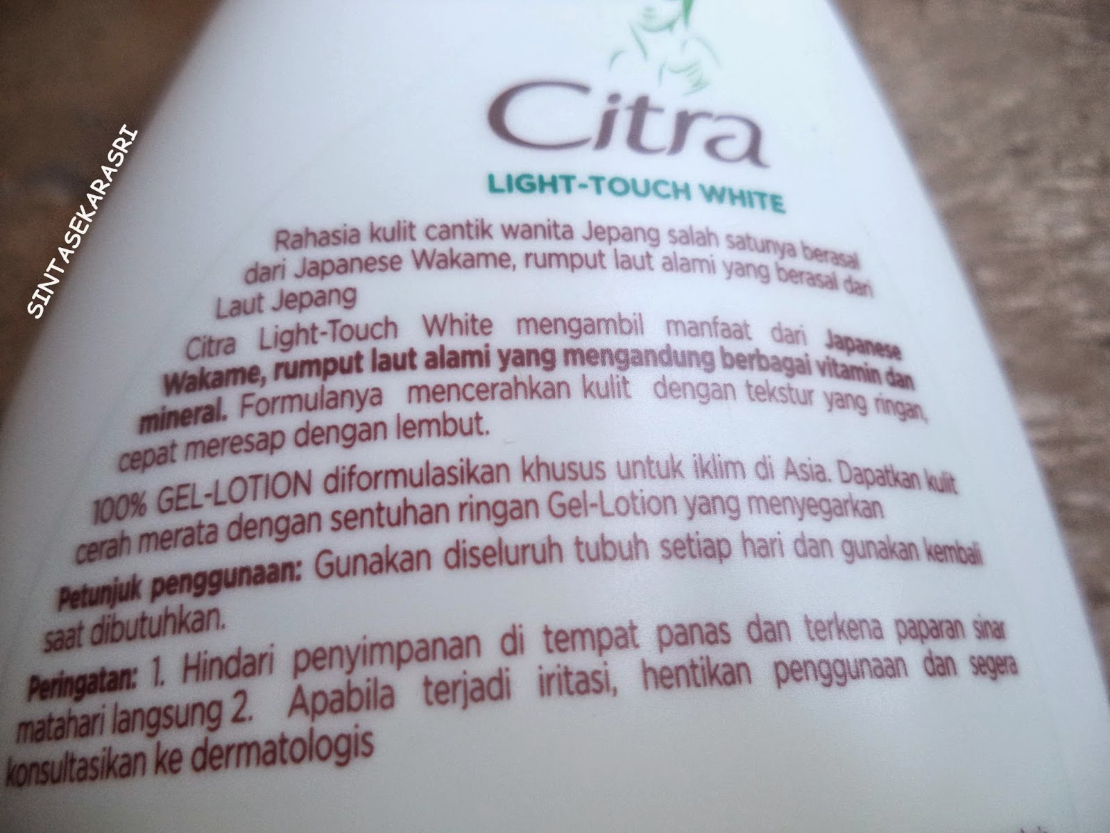 SINTA SEKARASRI: [BEAUTY] CITRA LIGHT-TOUCH WHITE JAPANESE WAKAME HAND ...