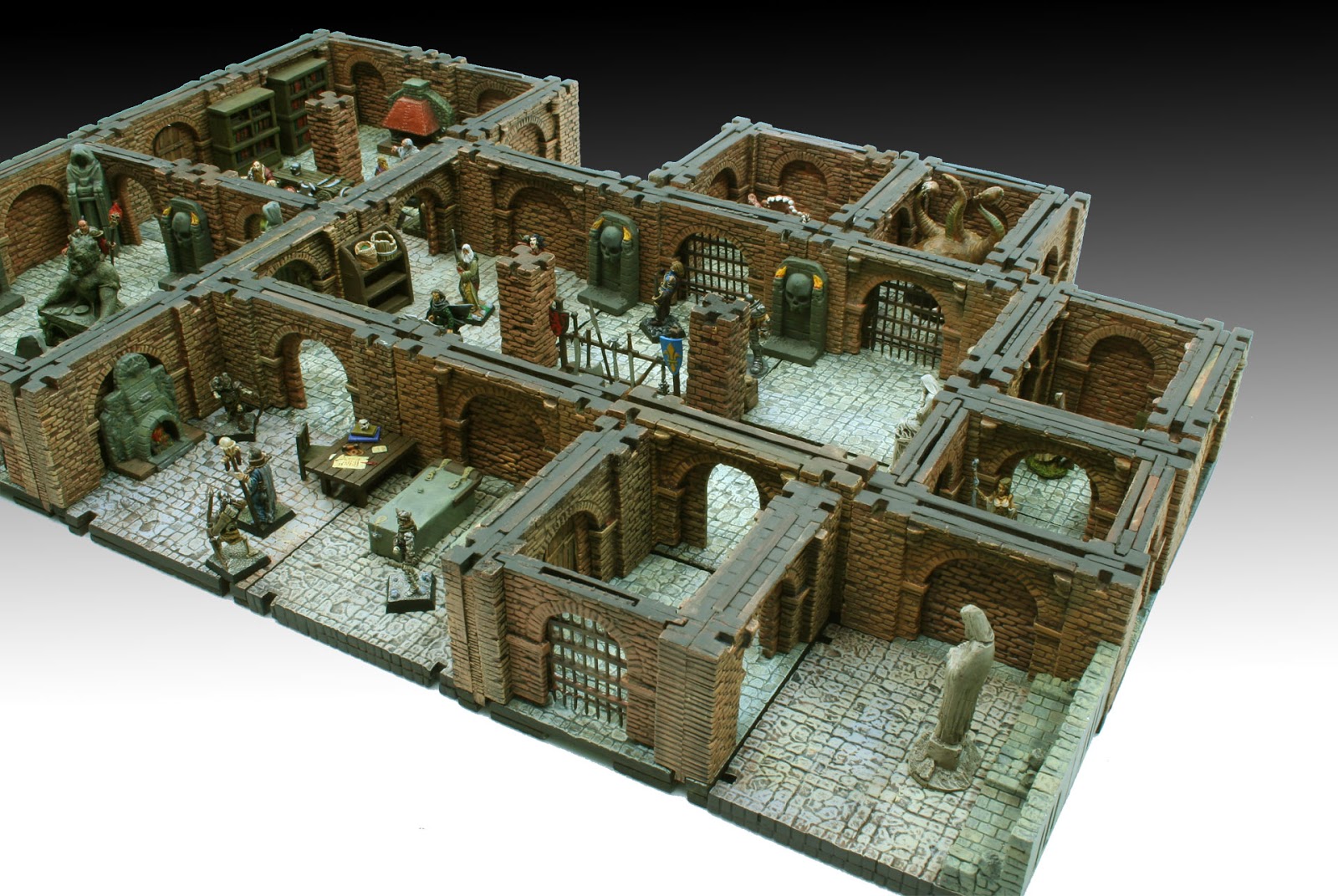 Dungeons 3D: Prison and Sewers, made with Manorhouse modular ...
