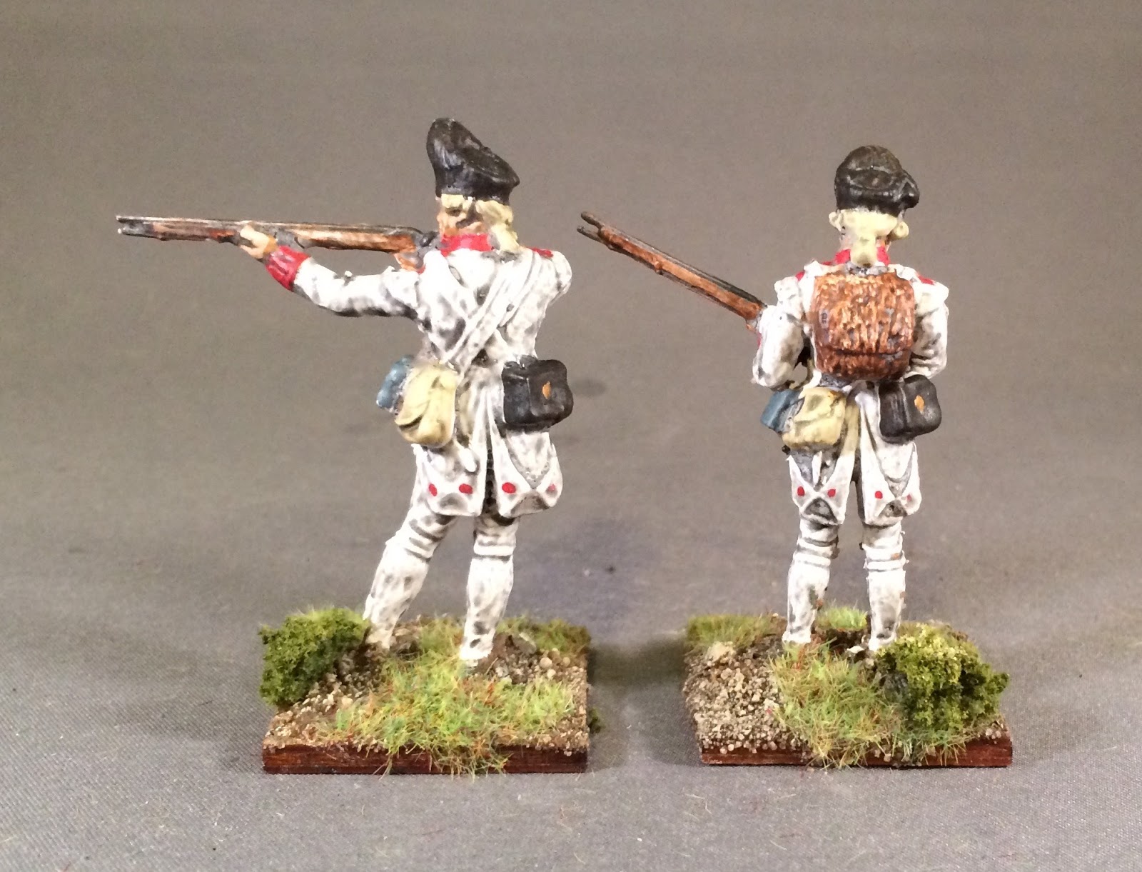 Bob's Miniature Wargaming Blog: 54mm AWI French Grenadiers
